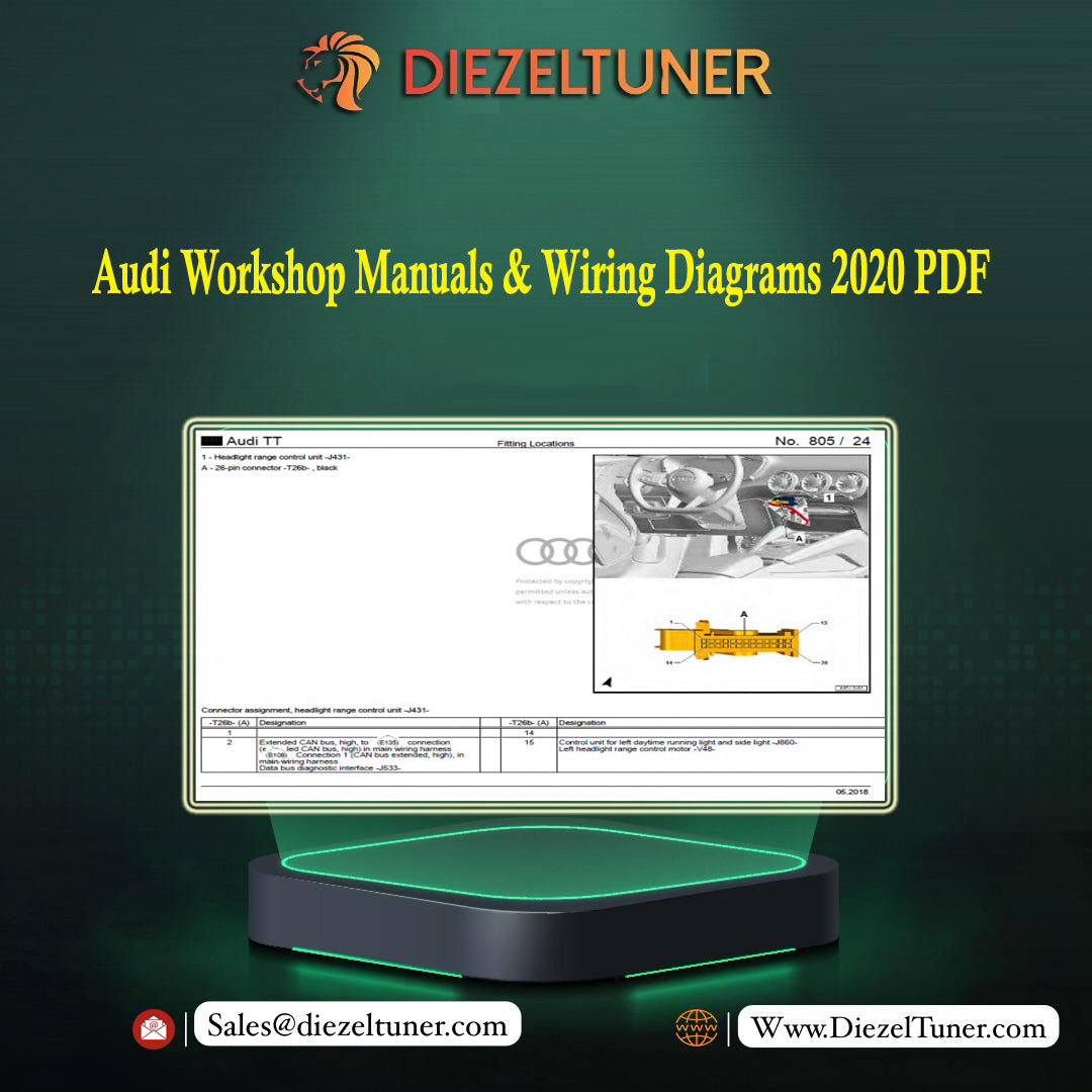 Audi Workshop Manuals & Wiring Diagrams 2020 - Complete