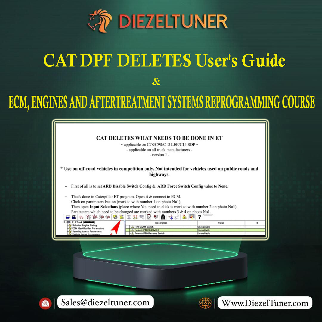 Master CAT DPF Deletes & ECM Reprogramming Course: PDFs & Videos